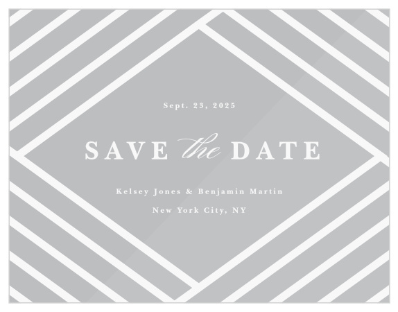 Modern Overlap Clear Wedding Menus by Basic Invite