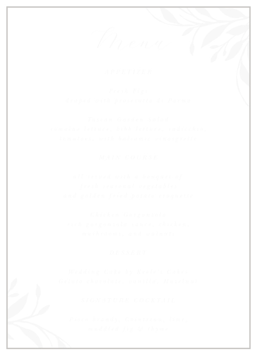Rustic Sketch Clear Place Cards by Basic Invite
