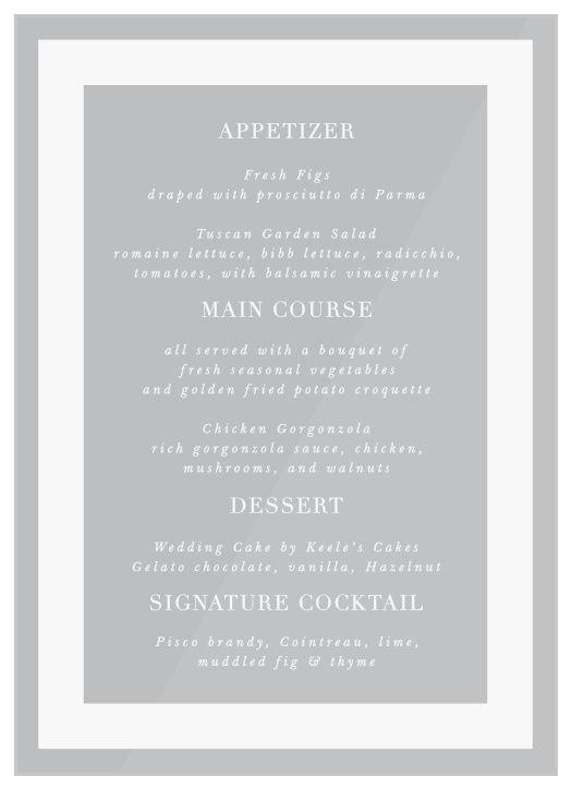 Bold Bordering Clear Wedding Invitations by Basic Invite