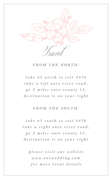 Fine Florals Response Cards by Basic Invite