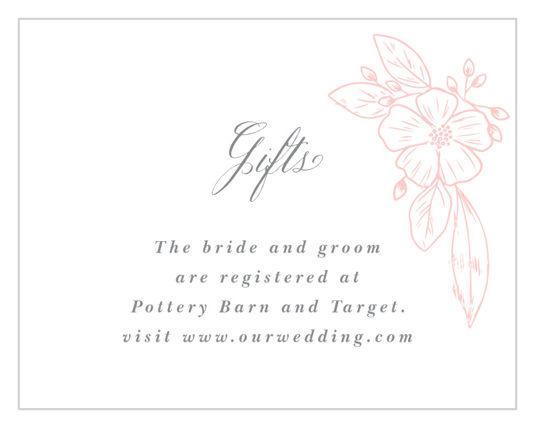 Fine Florals Registry Cards by Basic Invite