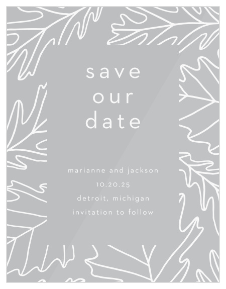 Fall & Autumn Save The Date Cards