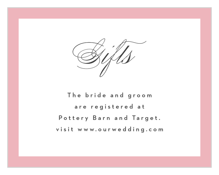 Botanical Burst Registry Cards by Basic Invite