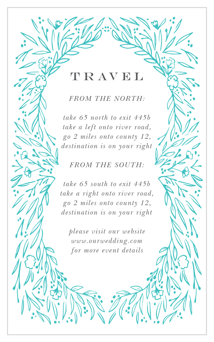 Framed Love Direction Cards by Basic Invite