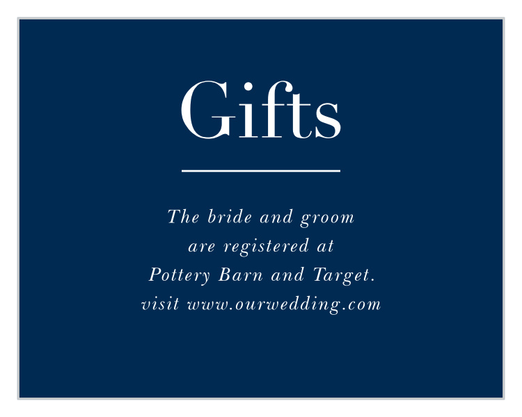 Chapter One Registry Cards by Basic Invite