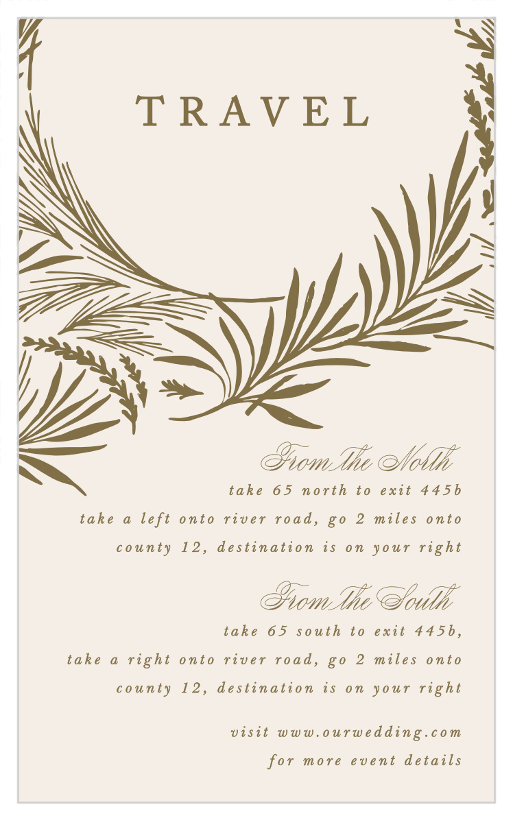 Garden Circles Direction Cards by Basic Invite