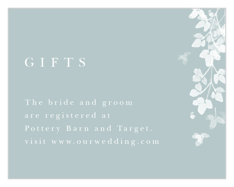 Botanical Arch Registry Cards by Basic Invite