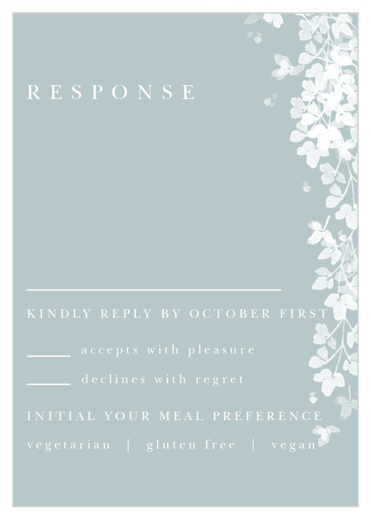 Botanical Arch Response Cards by Basic Invite