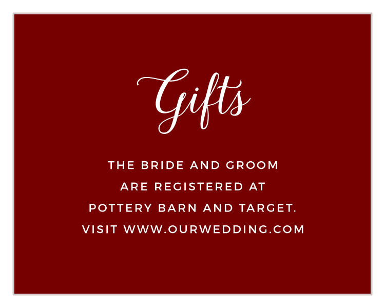 Botanical Corners Registry Cards by Basic Invite
