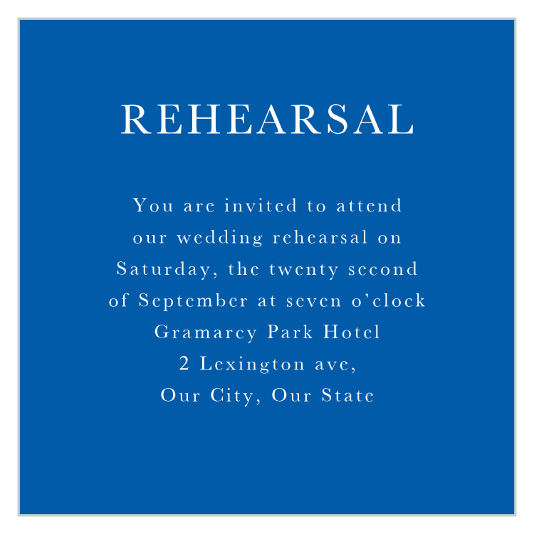 Casual Script Rehearsal Cards by Basic Invite