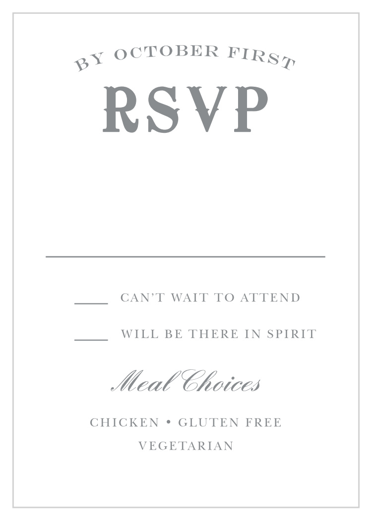 Country Bash Response Cards by Basic Invite