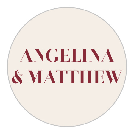 Bold Swash Wedding Stickers by Basic Invite