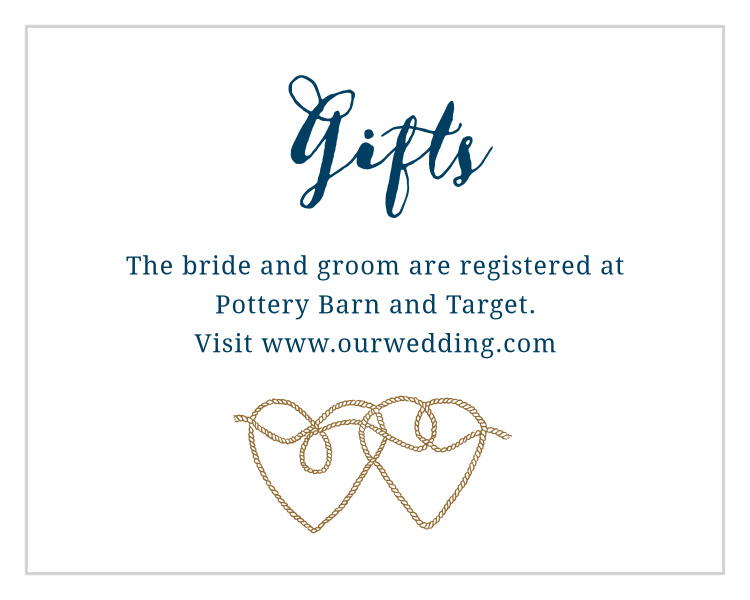 Anchors Away Registry Cards by Basic Invite