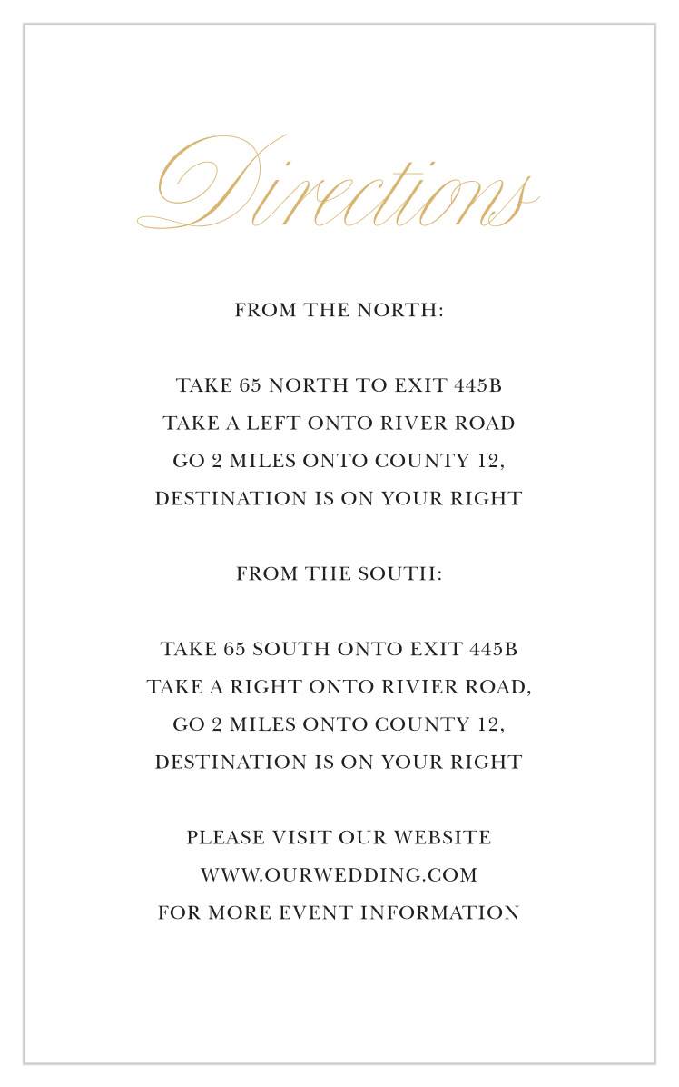 Knotted Love Direction Cards by Basic Invite