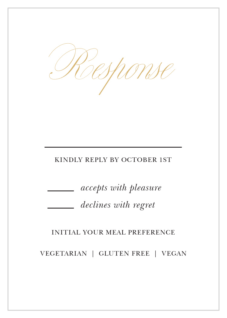 Knotted Love Response Cards by Basic Invite