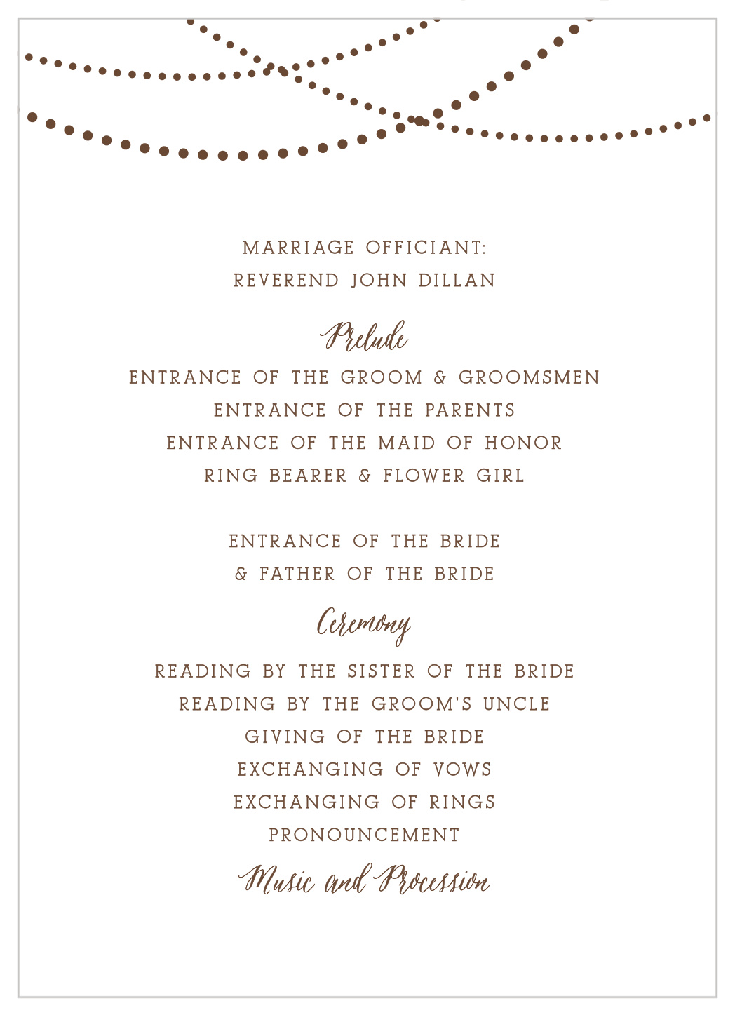 Lantern Lights Wedding Programs by Basic Invite