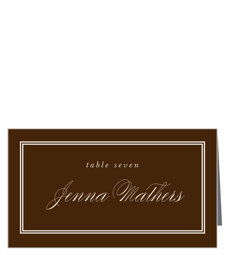 Sheer Overlay Place Cards by Basic Invite