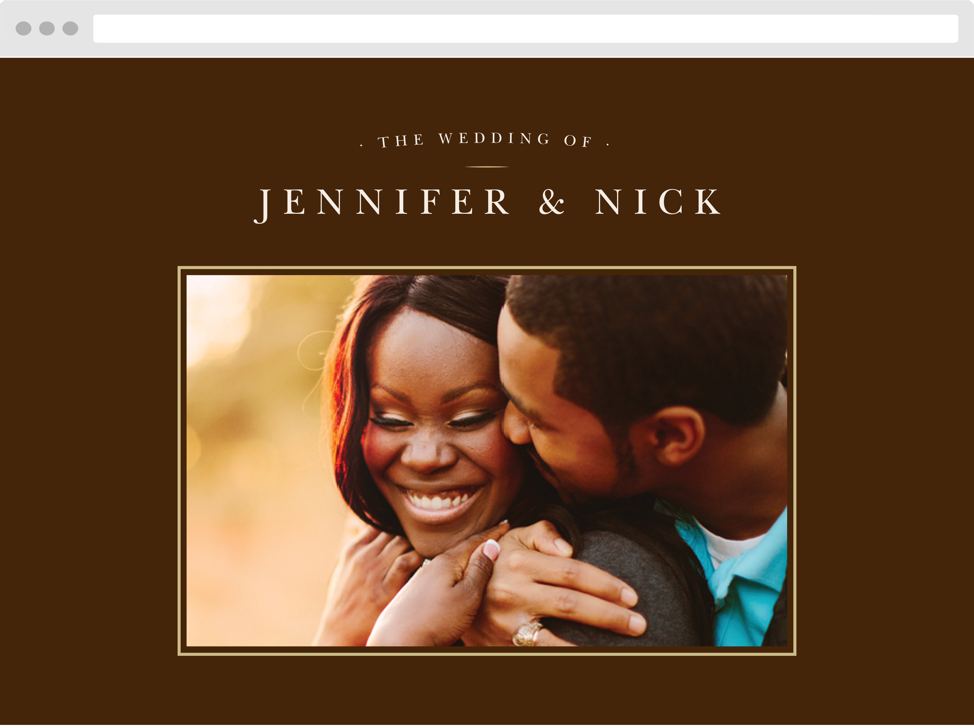Sheer Overlay Wedding Website by Basic Invite
