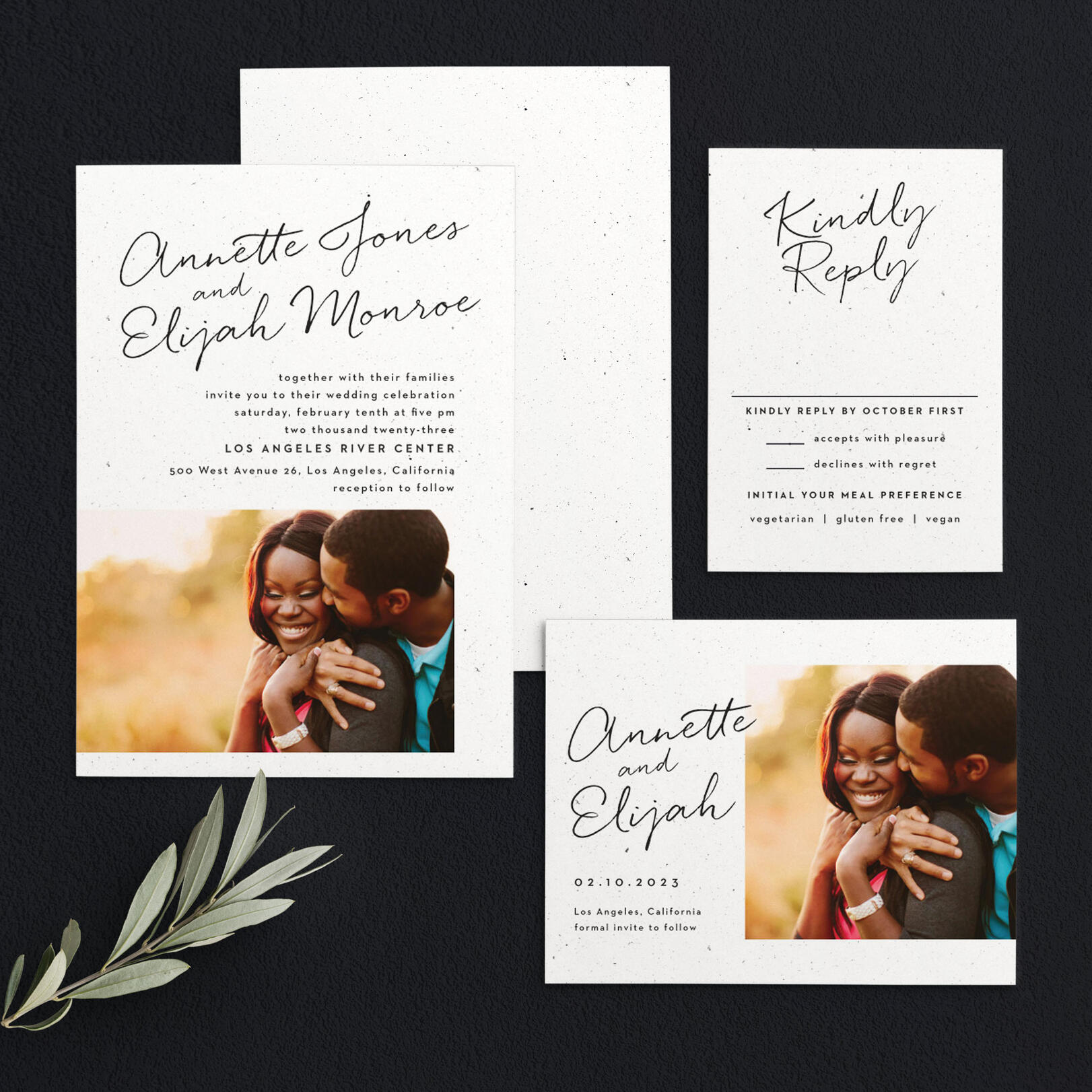 Darling Couple Wedding Invitations by Basic Invite