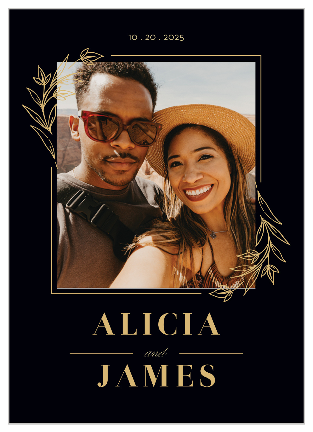 Gilded Leaves Bridal Shower Invitations by Basic Invite