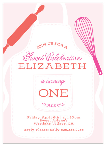 Little Chef First Birthday Invitations by Basic Invite