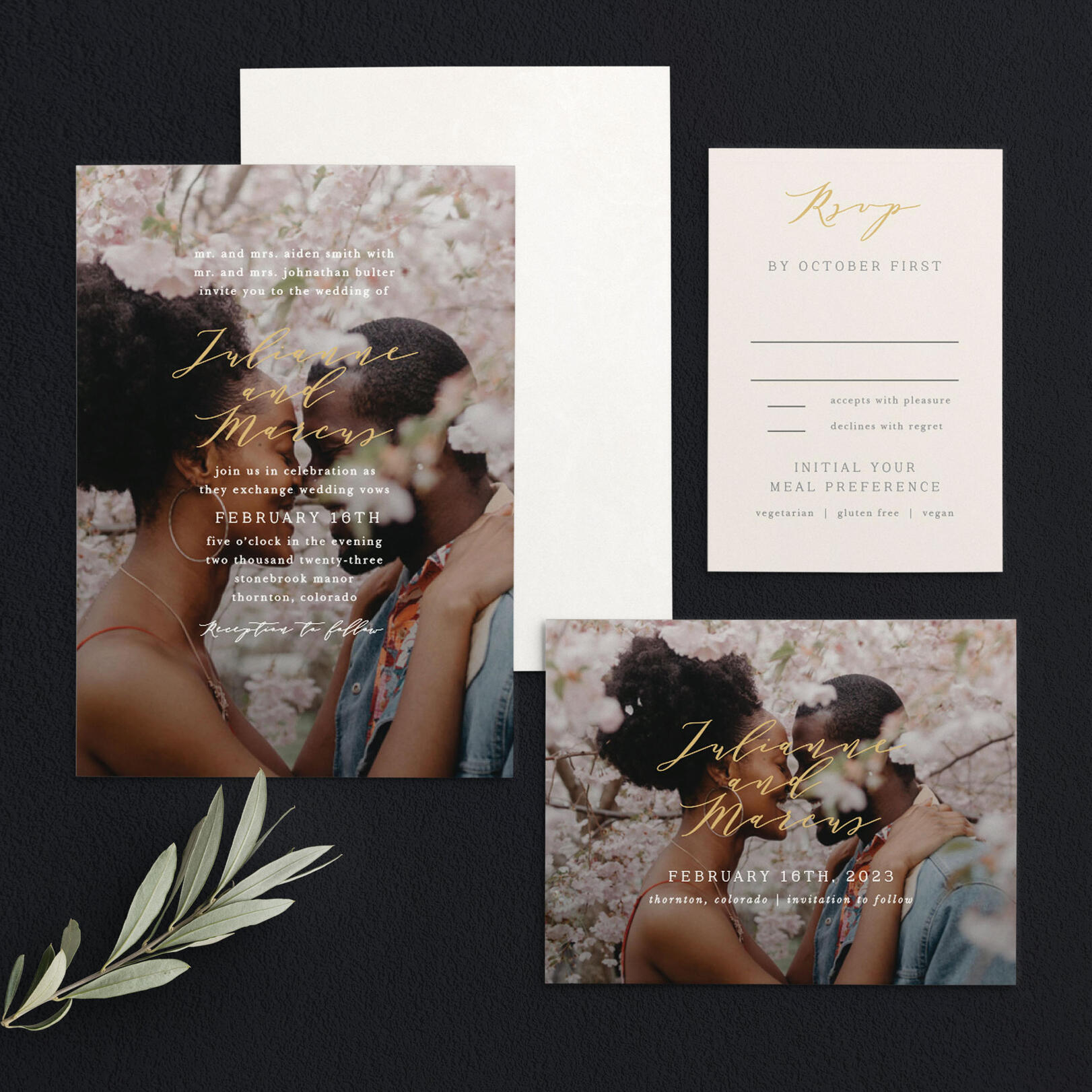 Pure Simple Lines Wedding Invitations by Basic Invite