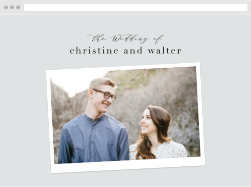 Cascading Photo Wedding Website by Basic Invite