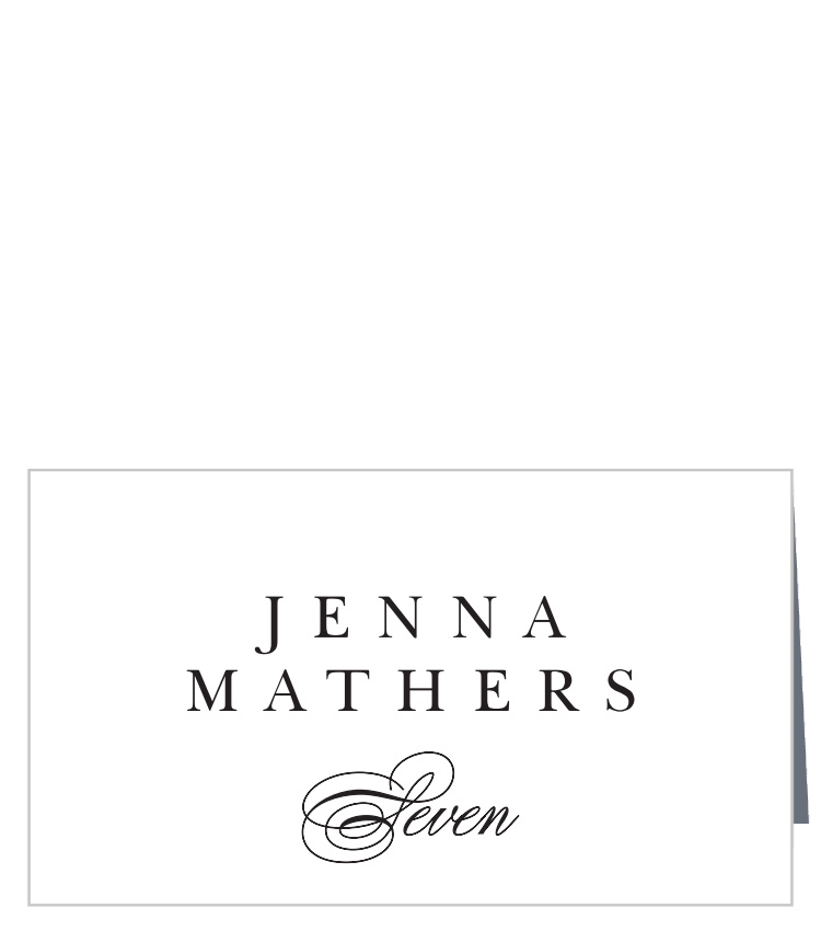 Chic Couple Place Cards by Basic Invite