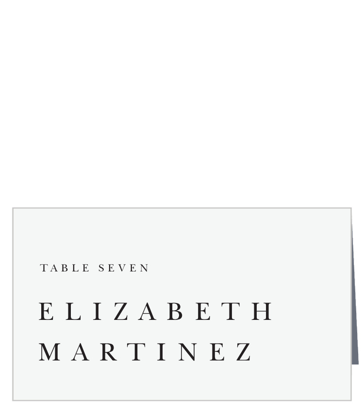 Classic Simplicity Place Cards by Basic Invite