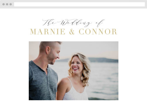 Perfectly Personalized Portrait Wedding Website by Basic Invite