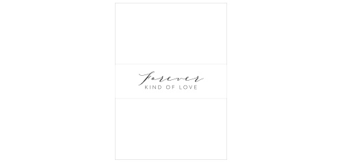 Watercolor Dip Wedding Belly Bands by Basic Invite