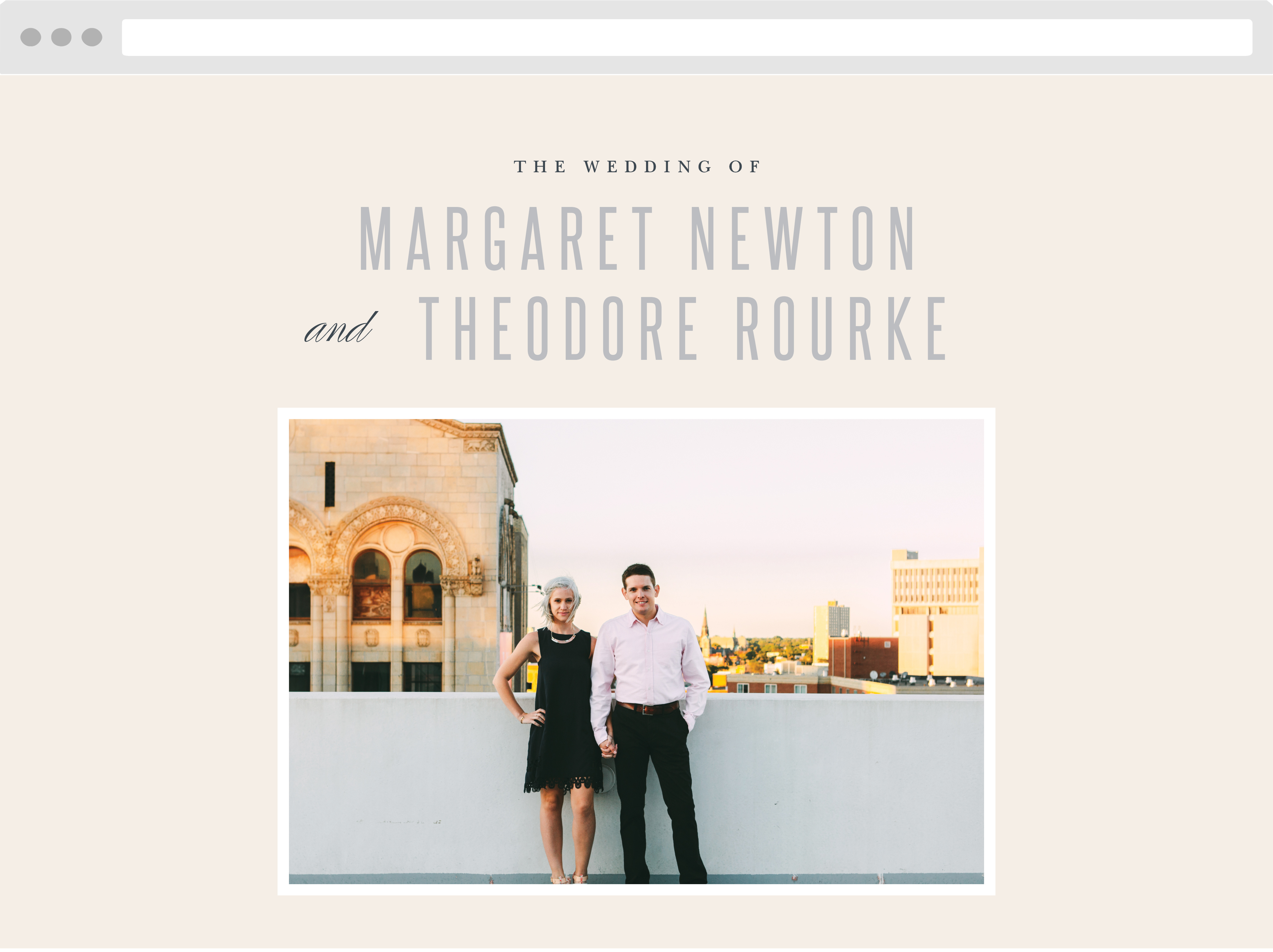 Traditionally Formal Wedding Website by Basic Invite