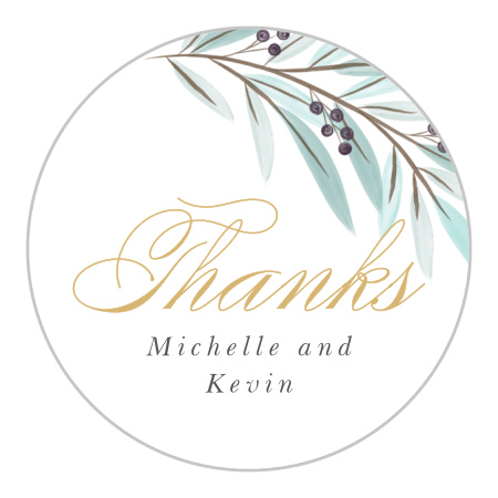 Geometric Union Wedding Stickers by Basic Invite