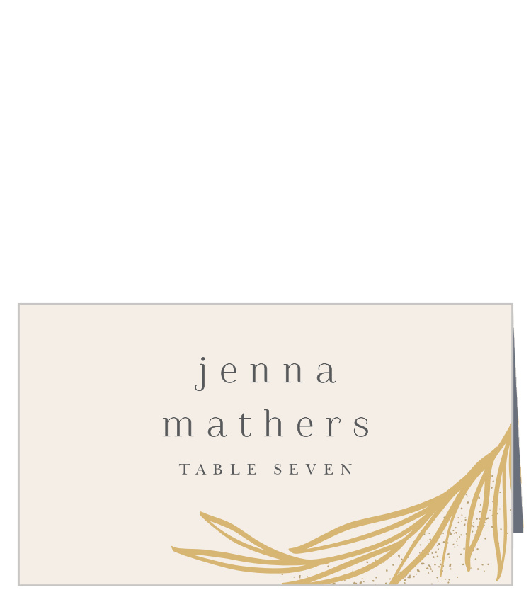 Simple Wreath Place Cards by Basic Invite