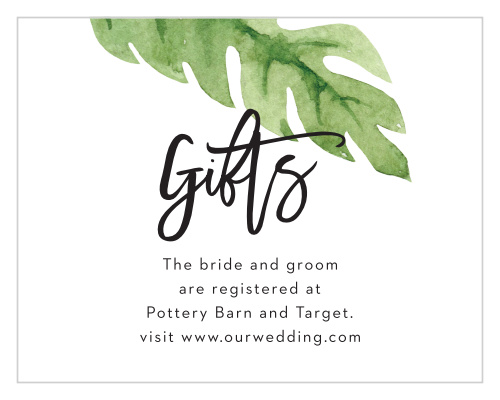 Fun Foliage Registry Cards by Basic Invite