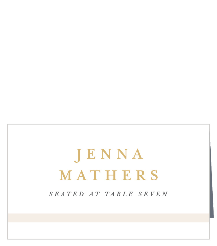 Simple Border Place Cards by Basic Invite