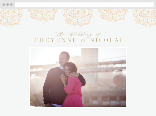 Modern Moroccan Wedding Website by Basic Invite