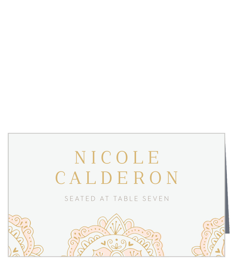 Modern Moroccan Place Cards by Basic Invite