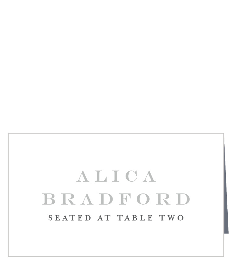 Minimalist Monogram Place Cards by Basic Invite