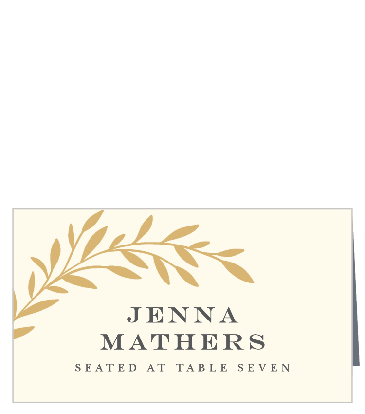 Tree Branch Silhouette Place Cards by Basic Invite
