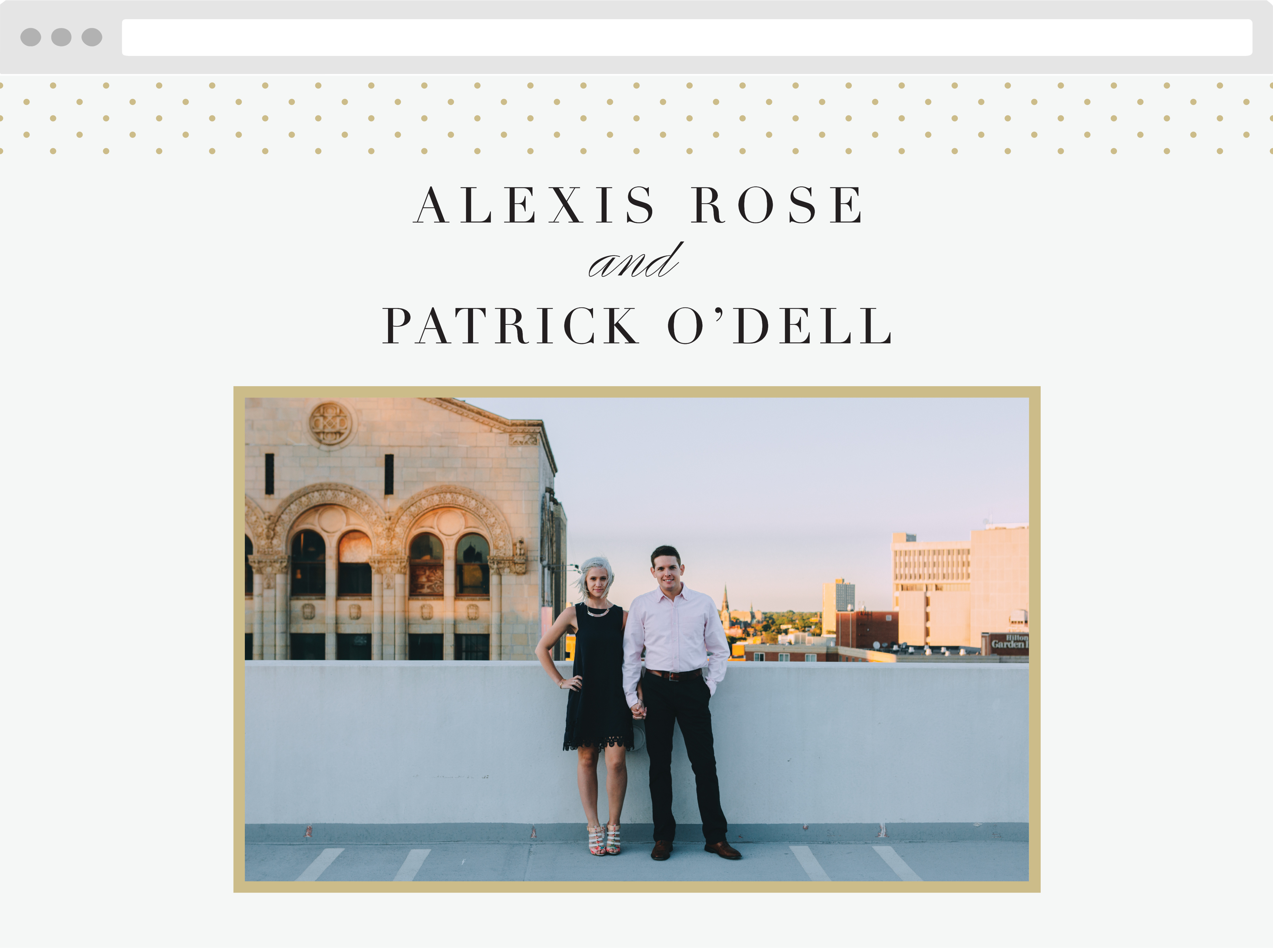 Polka Dot Passion Wedding Website by Basic Invite