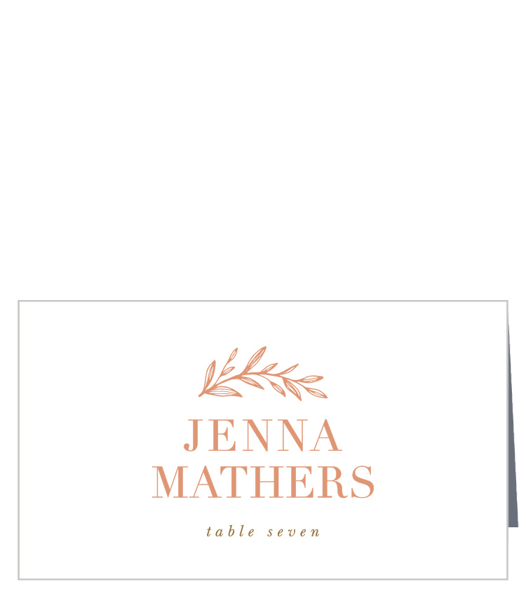 Ornate Corners Place Cards by Basic Invite