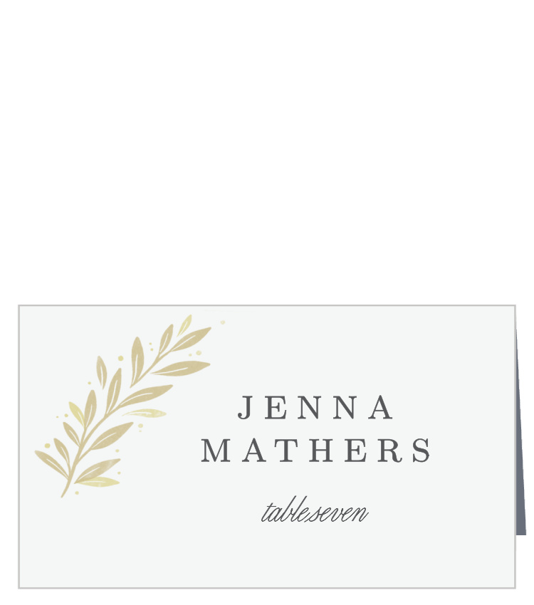 Modern Half Circle Place Cards by Basic Invite