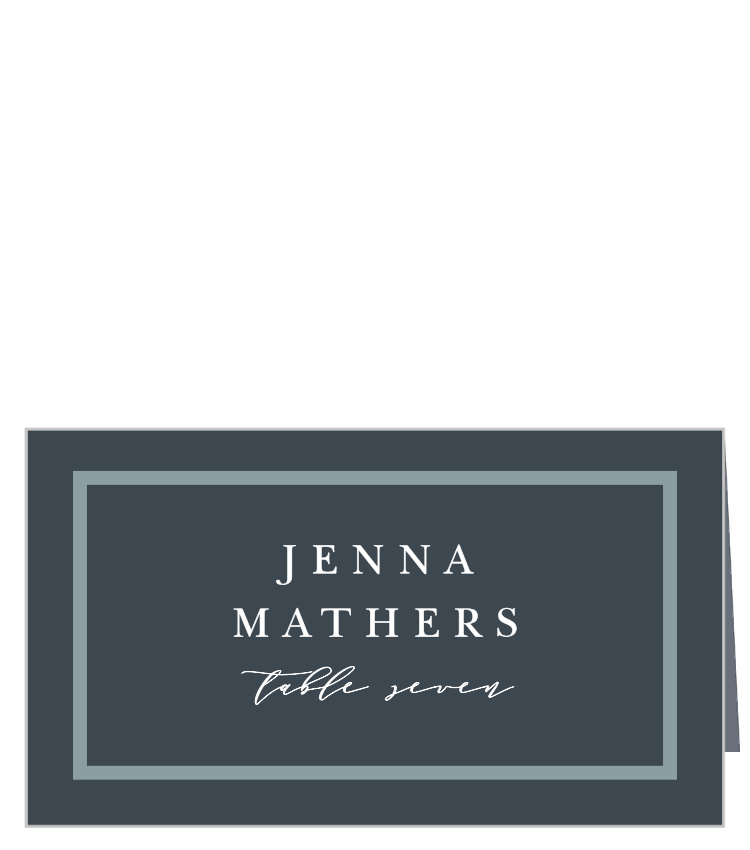 Elegant Photo Collage Place Cards by Basic Invite