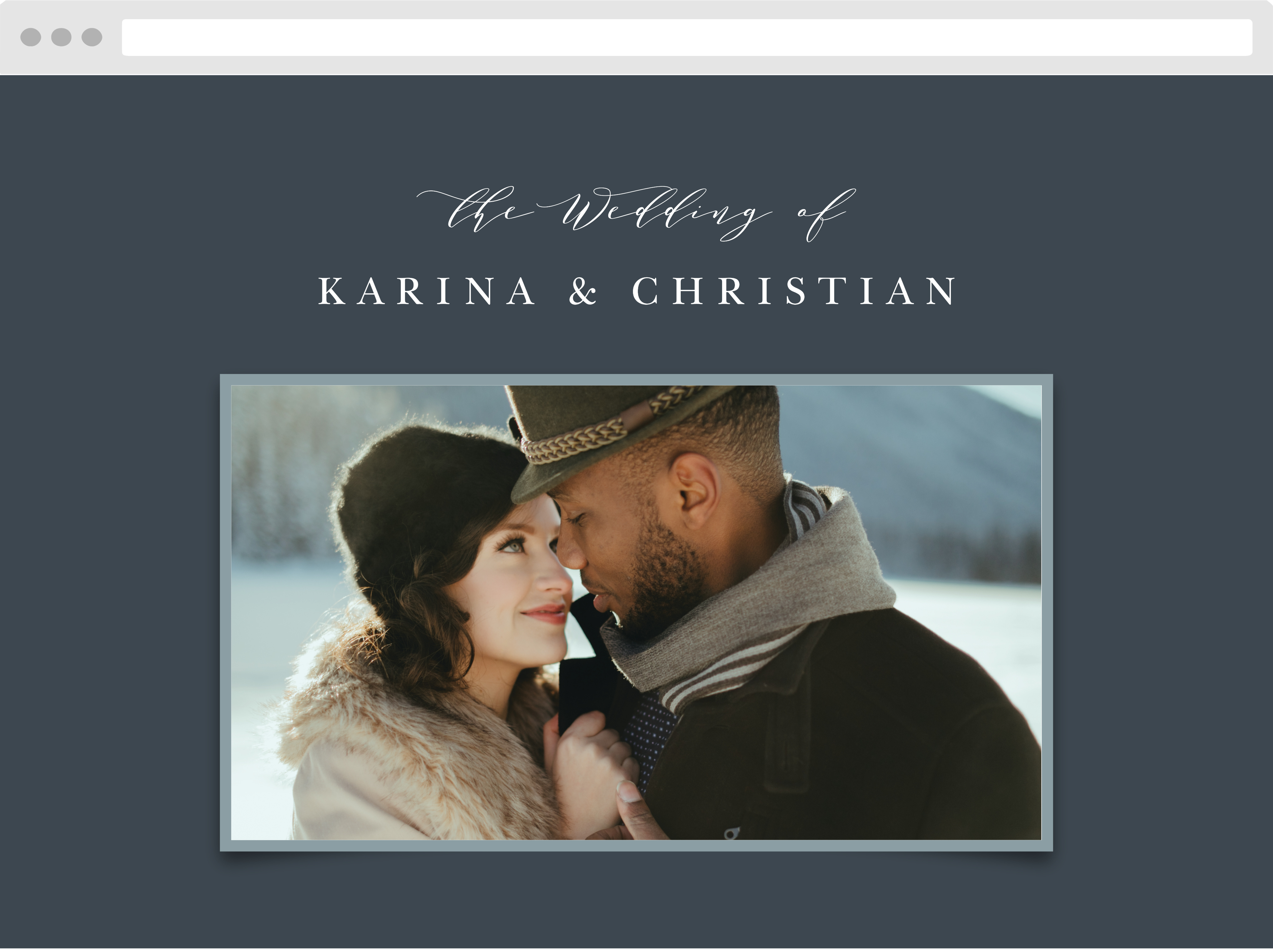 Elegant Photo Collage Wedding Website by Basic Invite