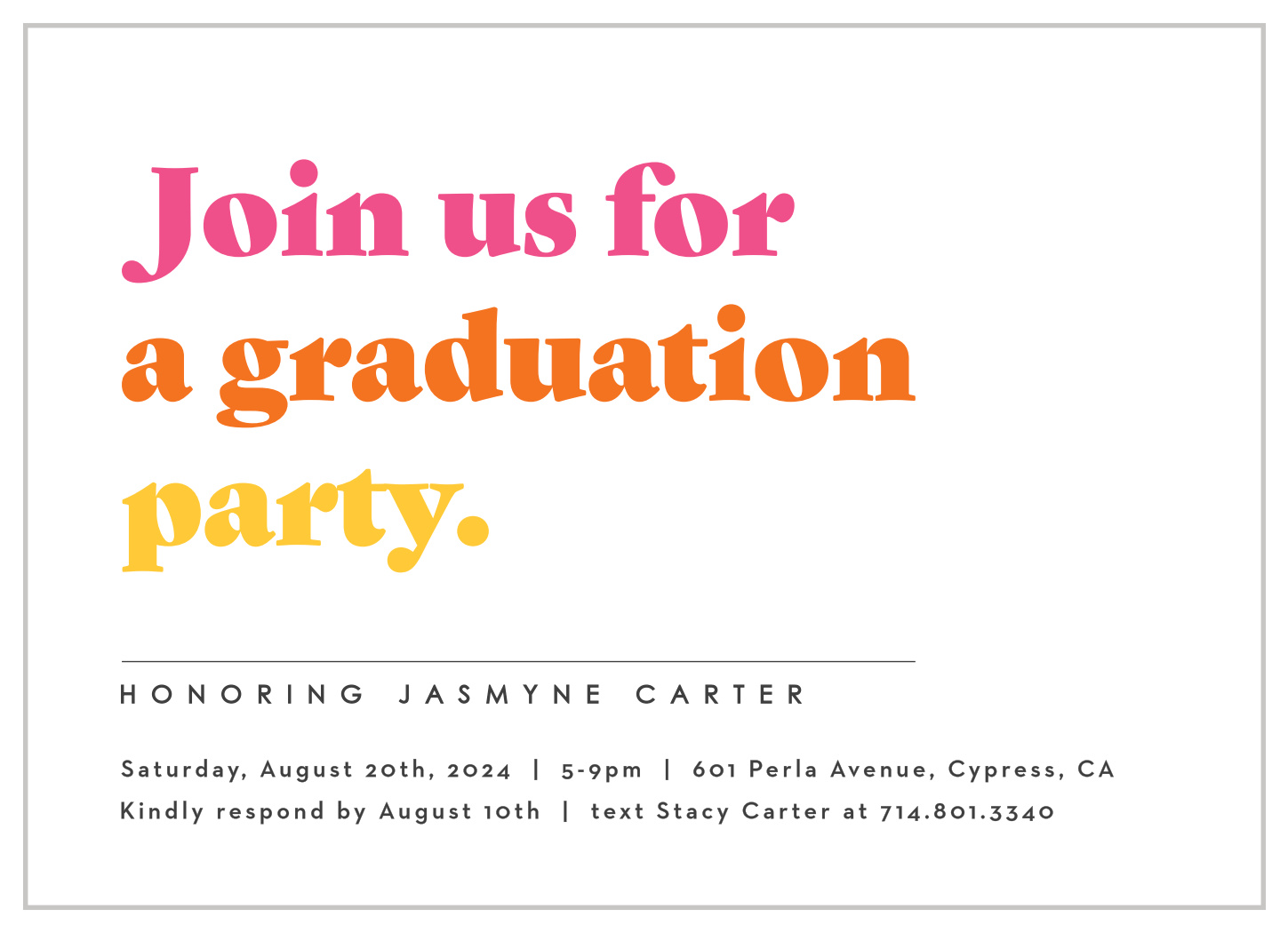 Looking Bright Graduation Invitations by Basic Invite