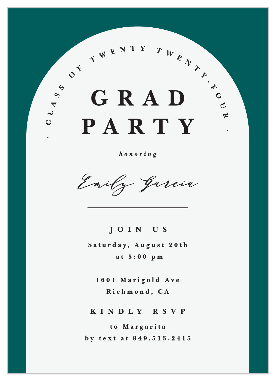 Triumphant Arch Graduation Invitations by Basic Invite