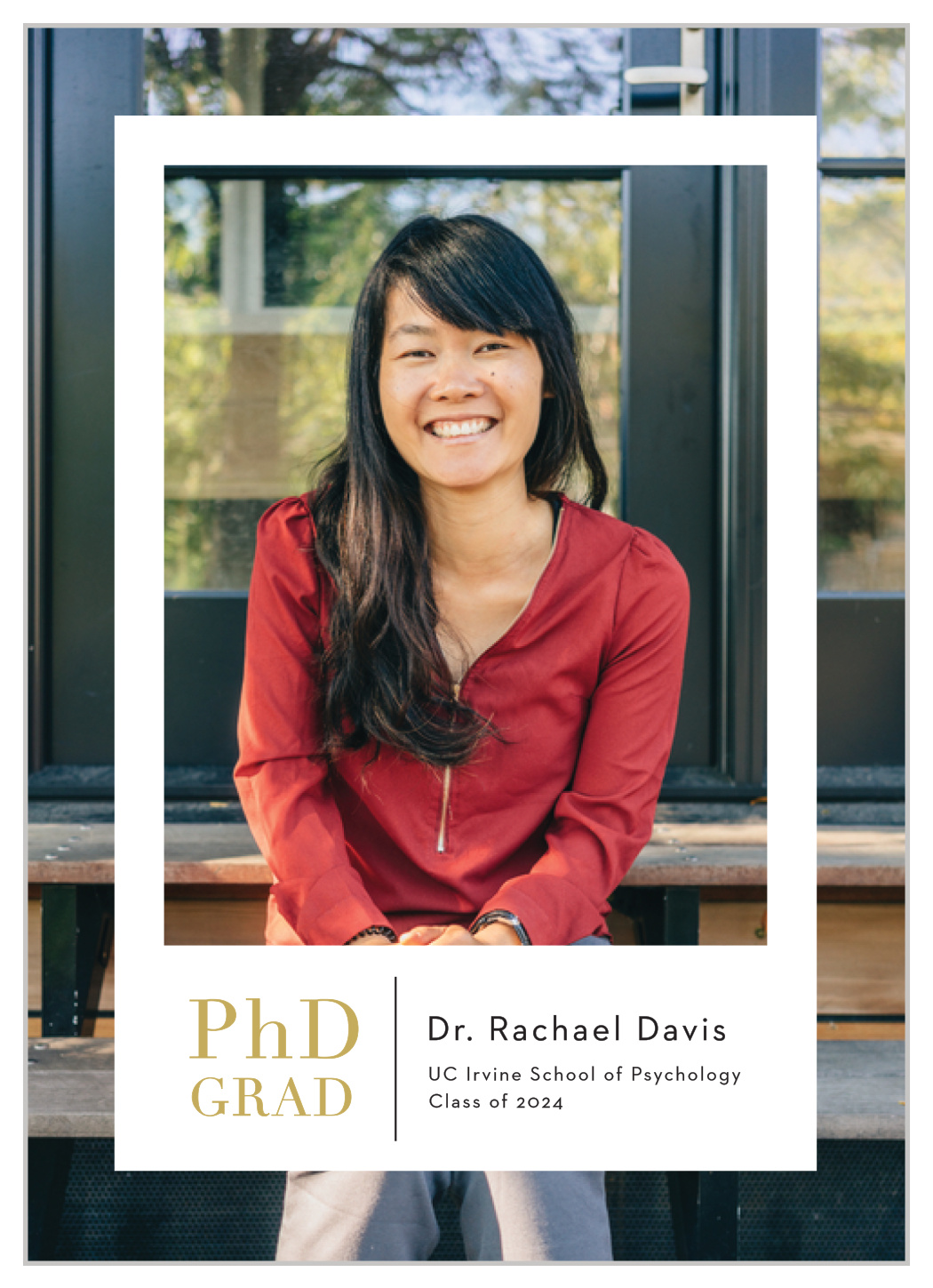 PhD Frame Graduation Announcements by Basic Invite
