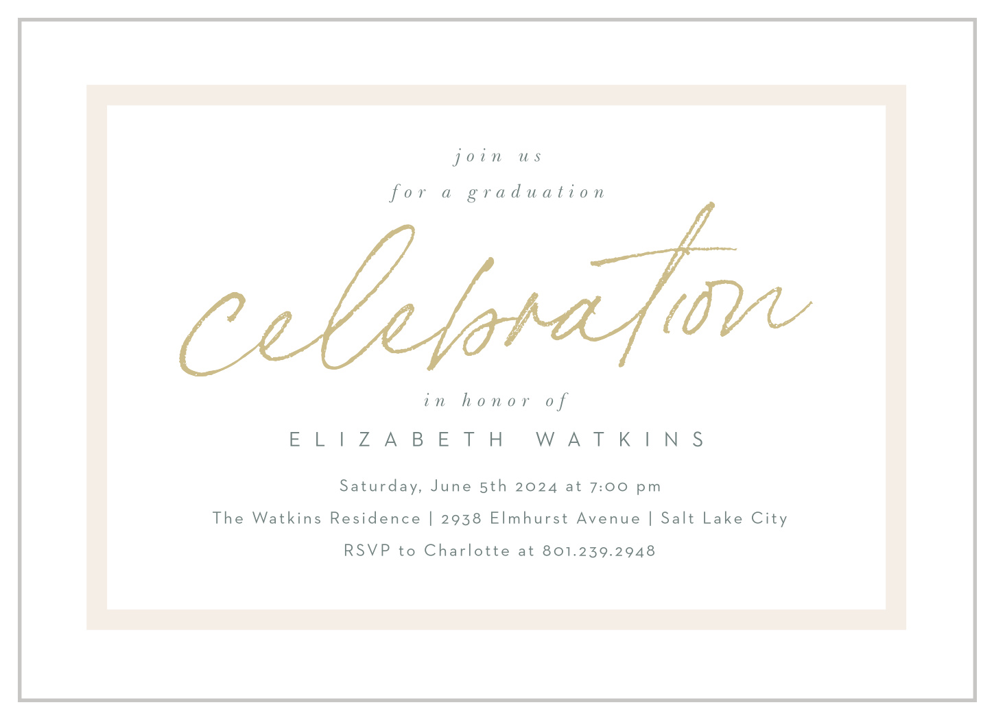 Bright Cursive Graduation Invitations by Basic Invite