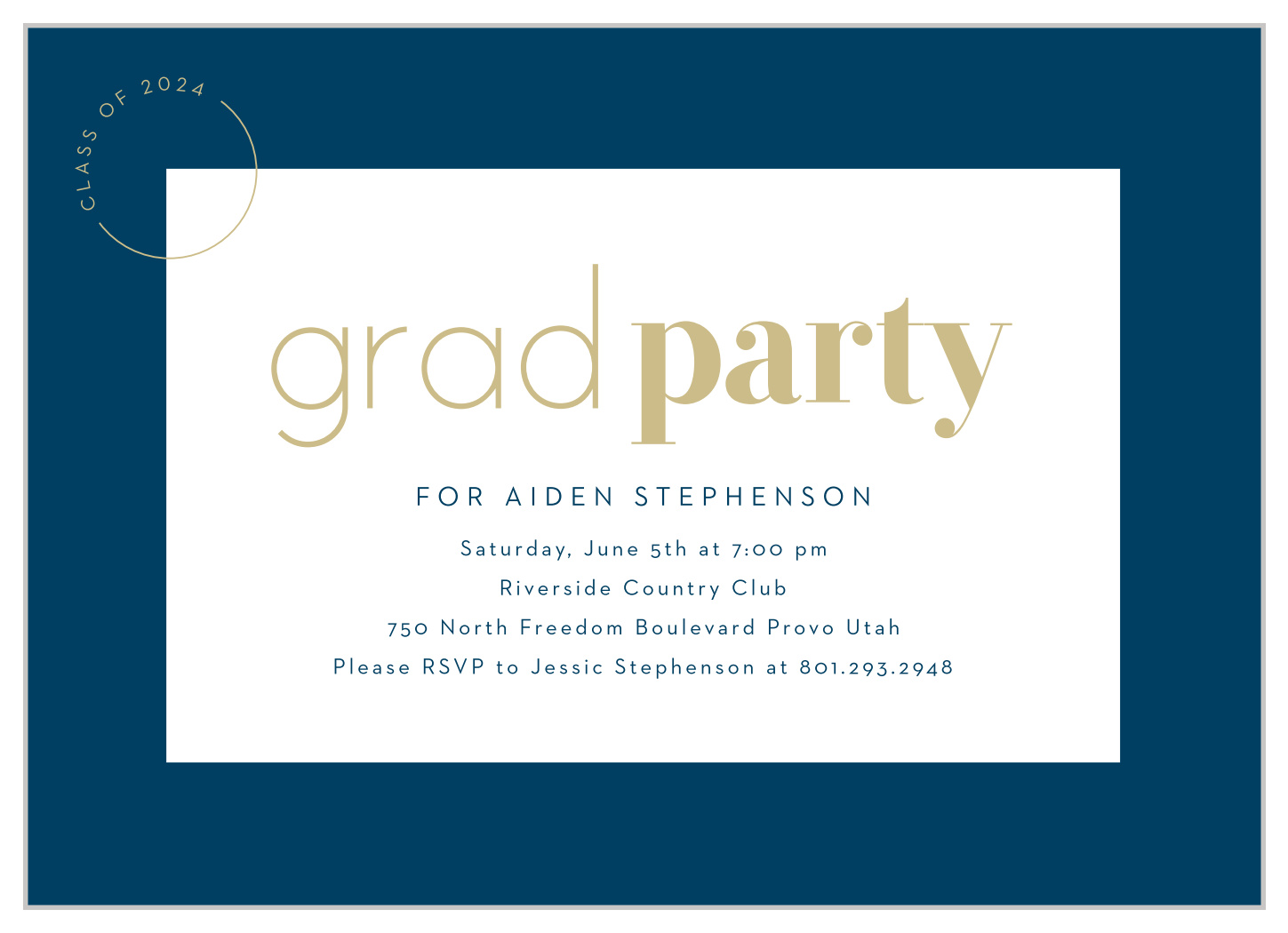 Editorial Grad Graduation Invitations by Basic Invite